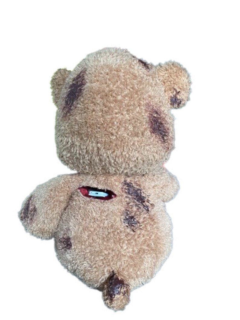 Lady Bug Glowing Mouth Teddy Bear Scaredybears Bloody Heart Haunt Prop ...