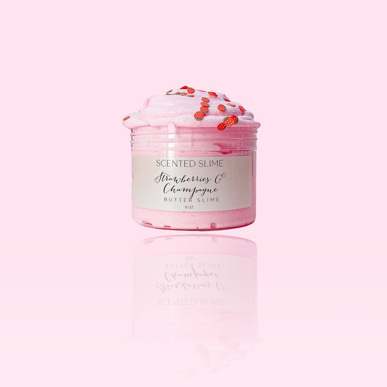 Strawberries & Champagne Butter Slime - Etsy