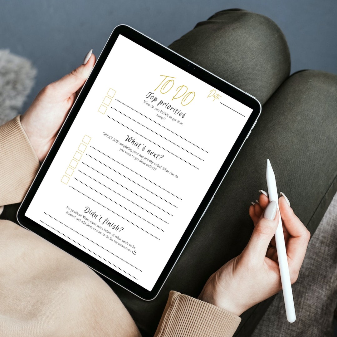 Printable Inspirational to Do List - Etsy