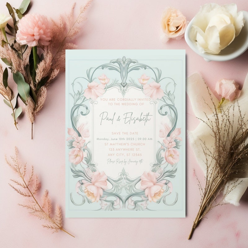 Baroque Invitation - Etsy