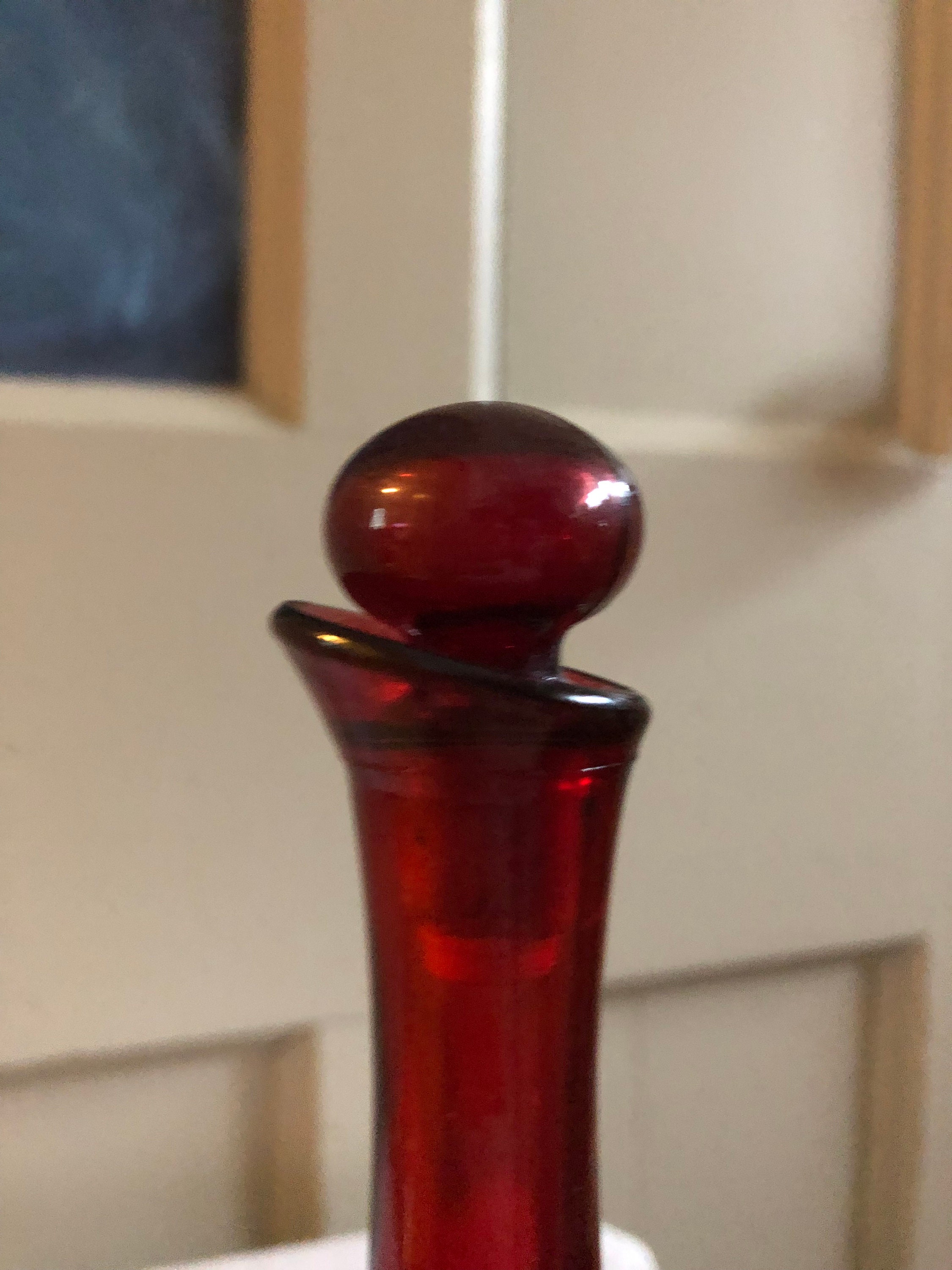 Pair of Vintage Avon Ruby Red Glass Perfume Bottles / Bud - Etsy