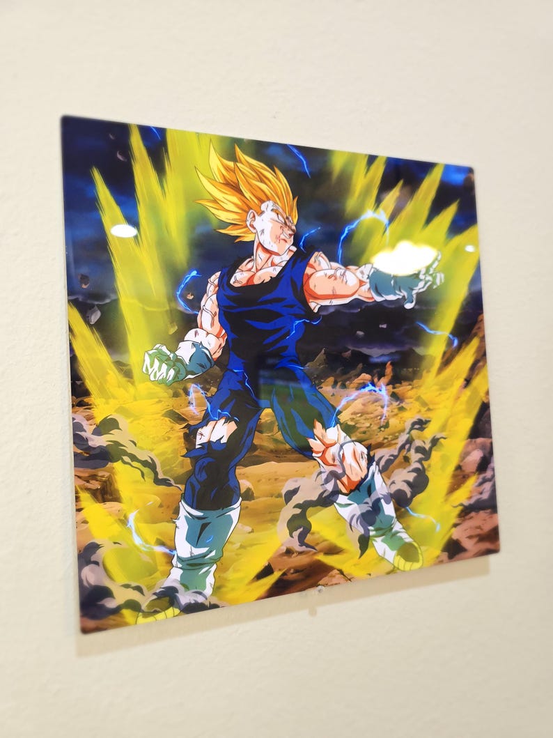 Majin Vegeta Metal Print 12x12" - Etsy