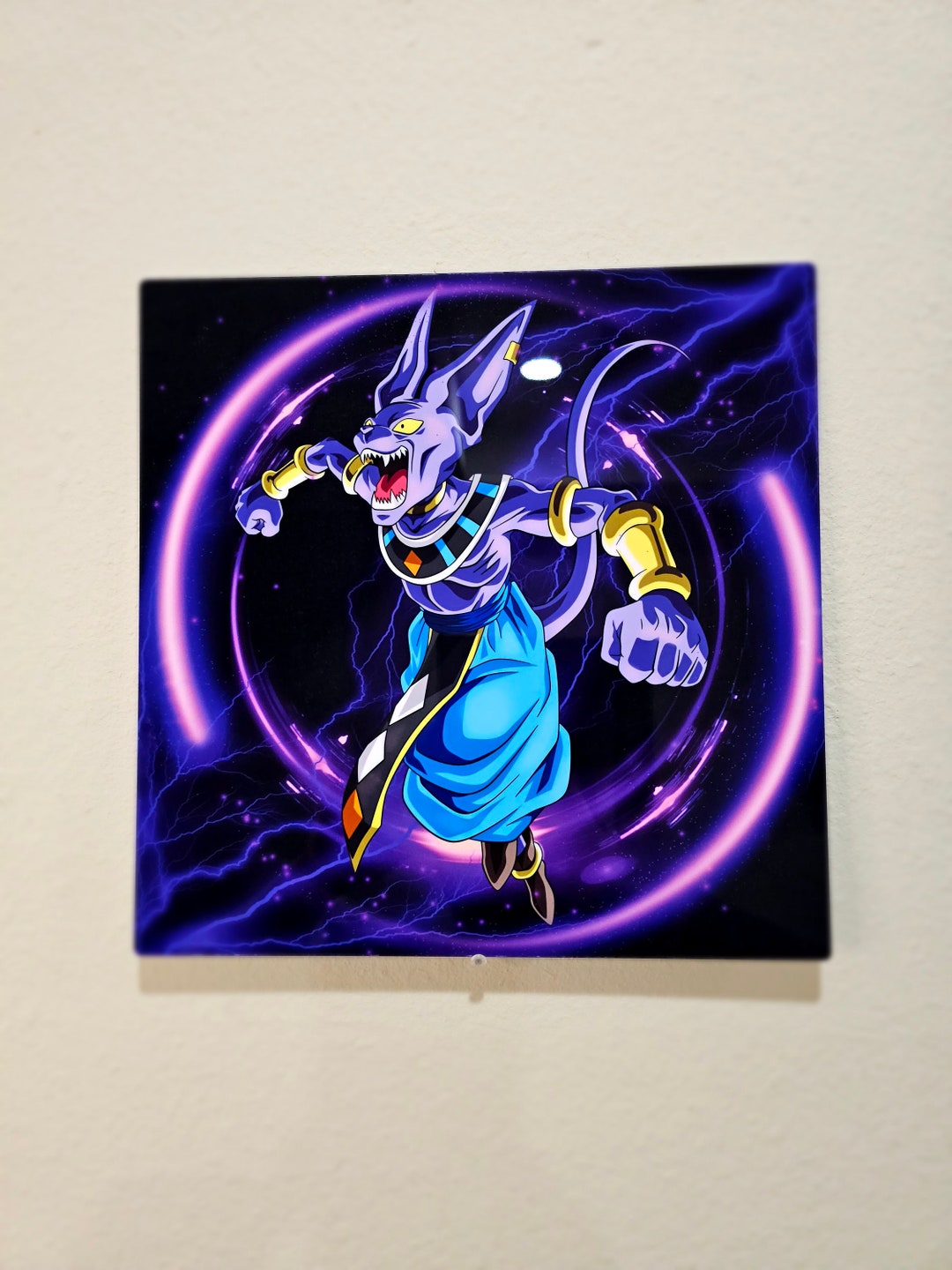 Lord Beerus DBS Metal Print 12"x12" - Etsy