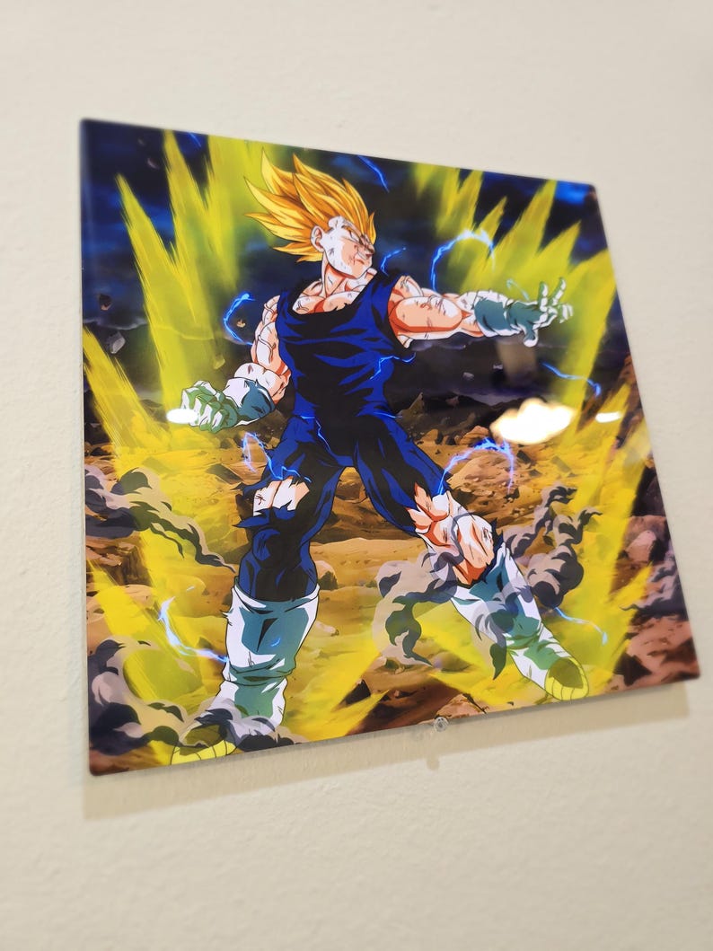 Majin Vegeta Metal Print 12x12" - Etsy
