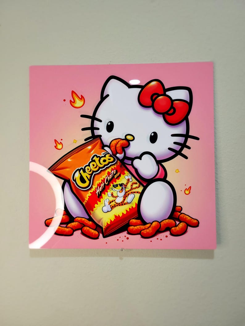 Hot Cheetos Anime Character Metal Print 12"x12" - Etsy
