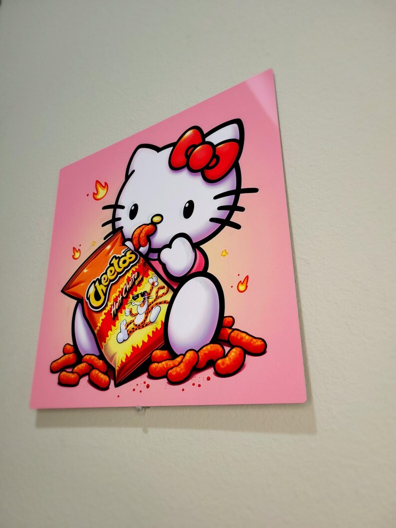Hot Cheetos Anime Character Metal Print 12"x12" - Etsy