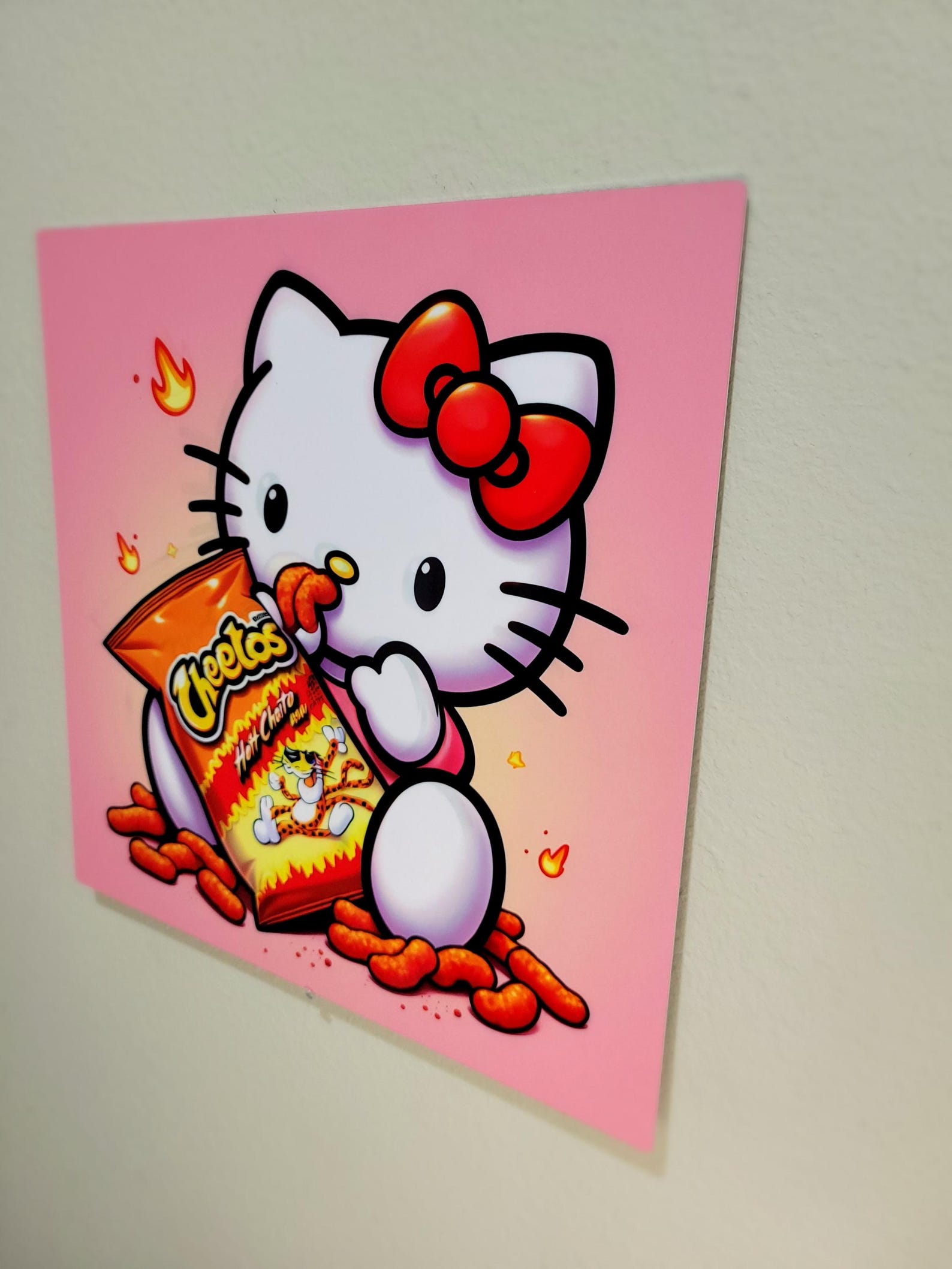 Hot Cheetos Anime Character Metal Print 12"x12" - Etsy