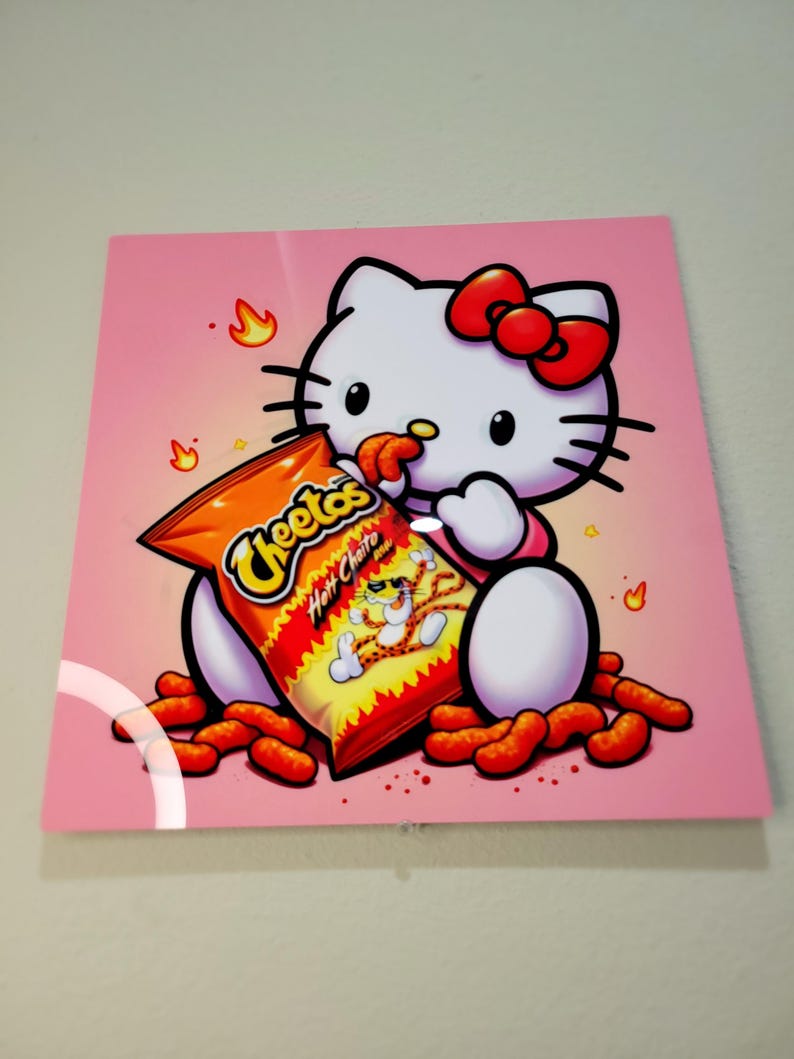 Hot Cheetos Anime Character Metal Print 12"x12" - Etsy