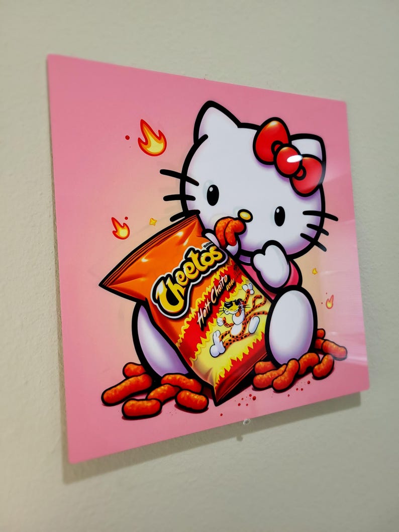 Hot Cheetos Anime Character Metal Print 12"x12" - Etsy