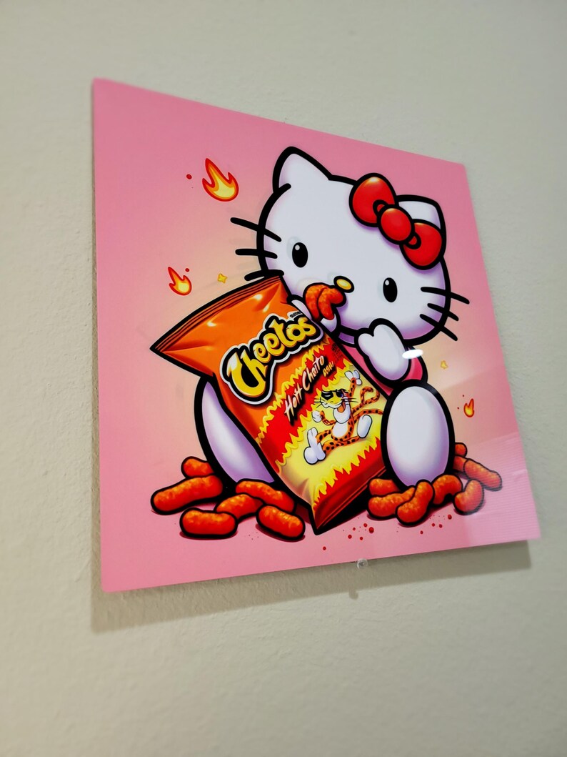 Hot Cheetos Anime Character Metal Print 12"x12" - Etsy