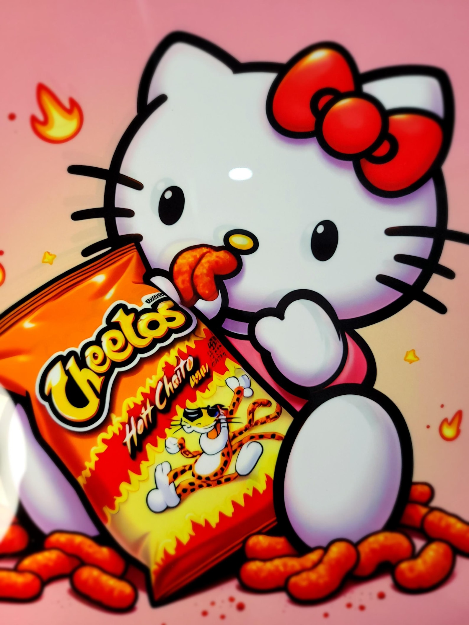 Hot Cheetos Anime Character Metal Print 12"x12" - Etsy