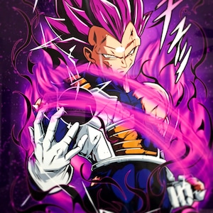 Vegeta Ultra Ego Self-destruction Metal Print 12"x12" - Etsy