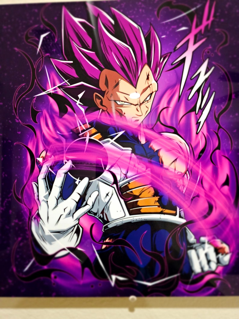 Vegeta Ultra Ego Self-destruction Metal Print 12"x12" - Etsy