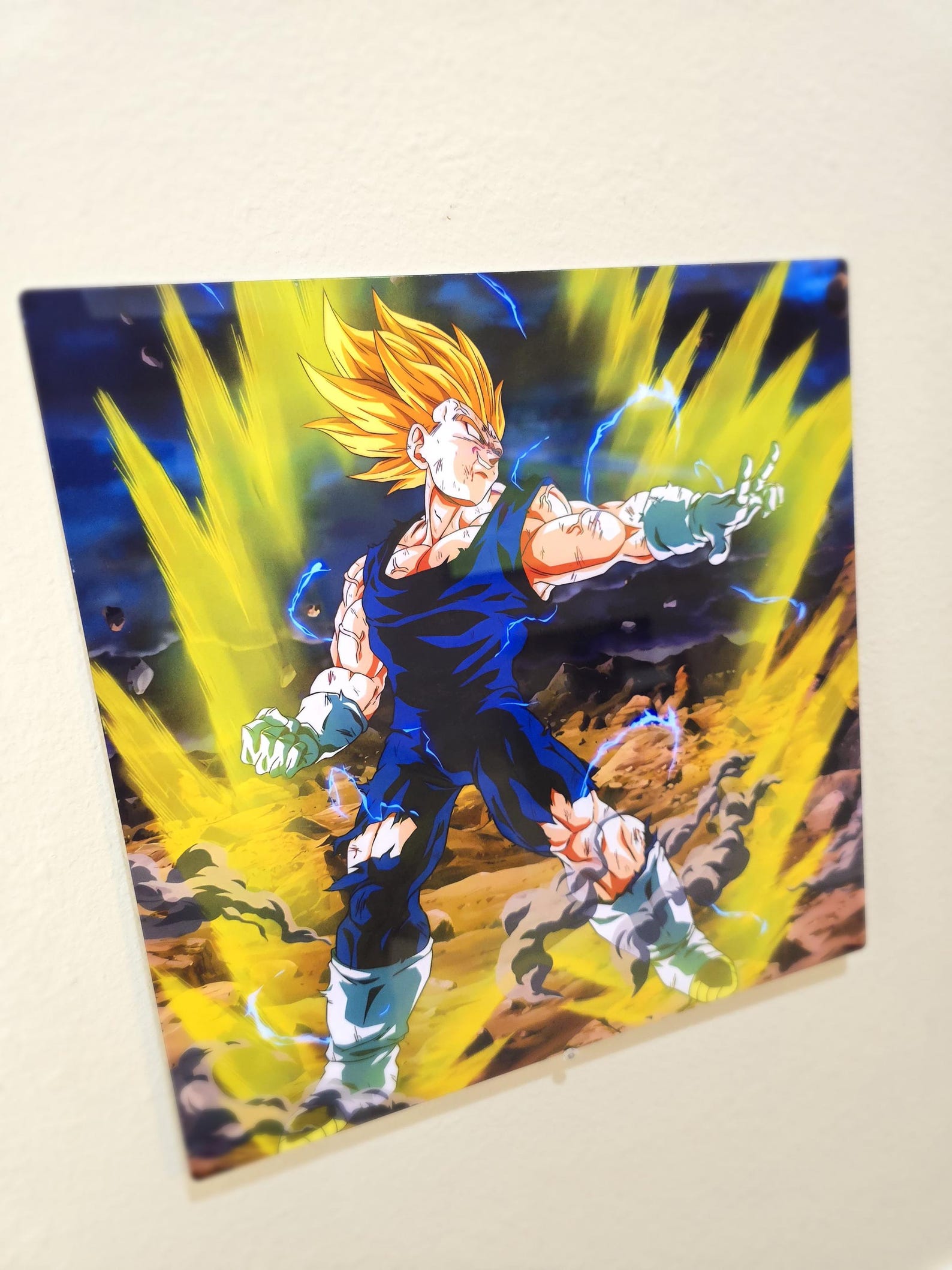 Majin Vegeta Metal Print 12x12" - Etsy