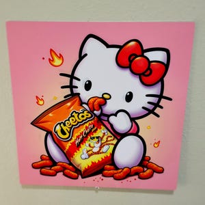 Hot Cheetos Anime Character Metal Print 12"x12" - Etsy