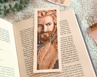 Dwarf Warrior Art Print of Hand-painted Fantasy Bookmark - Etsy