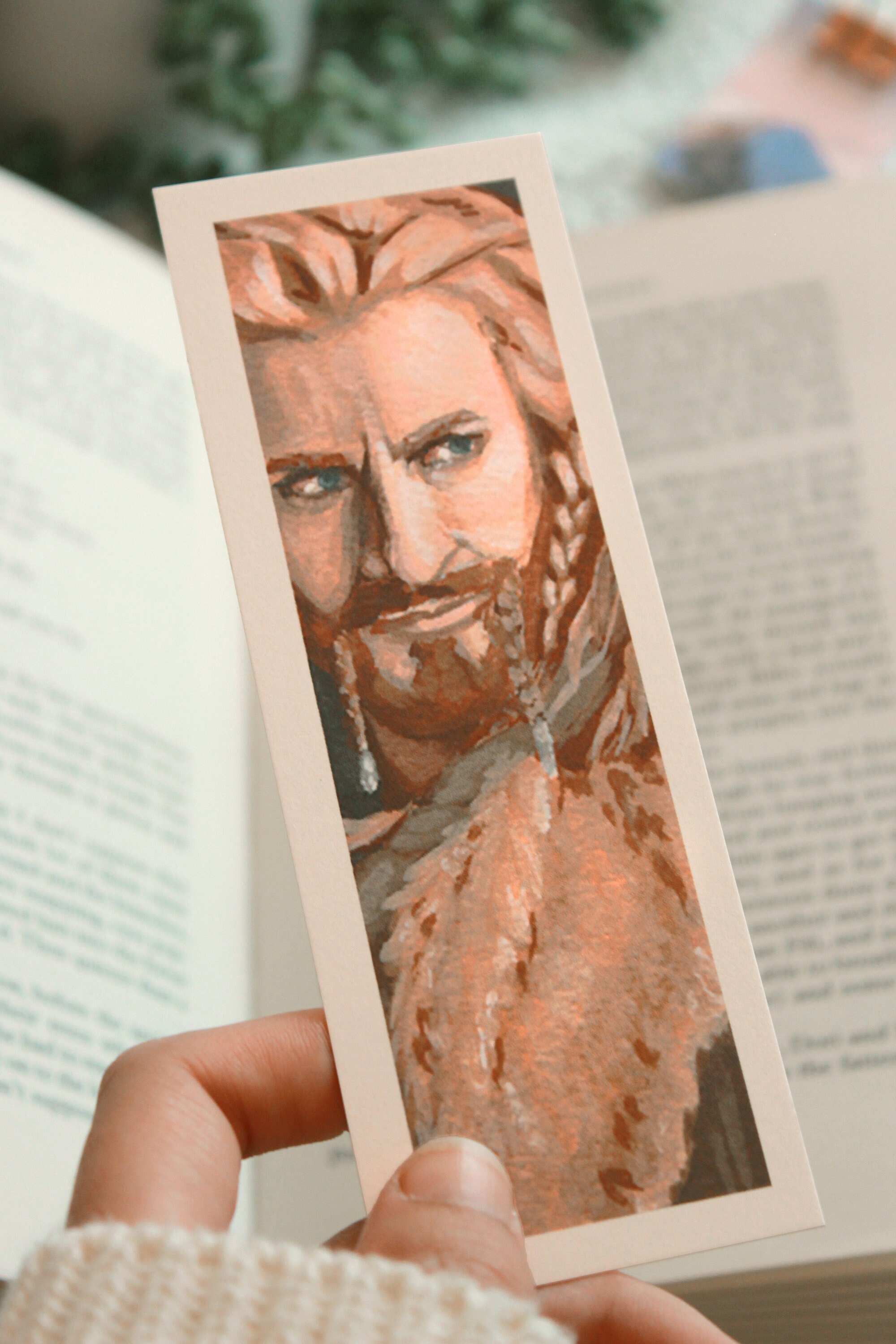 Older Dwarf Brother | Art Print of Hand-painted Fantasy Bookmark - Etsy UK
