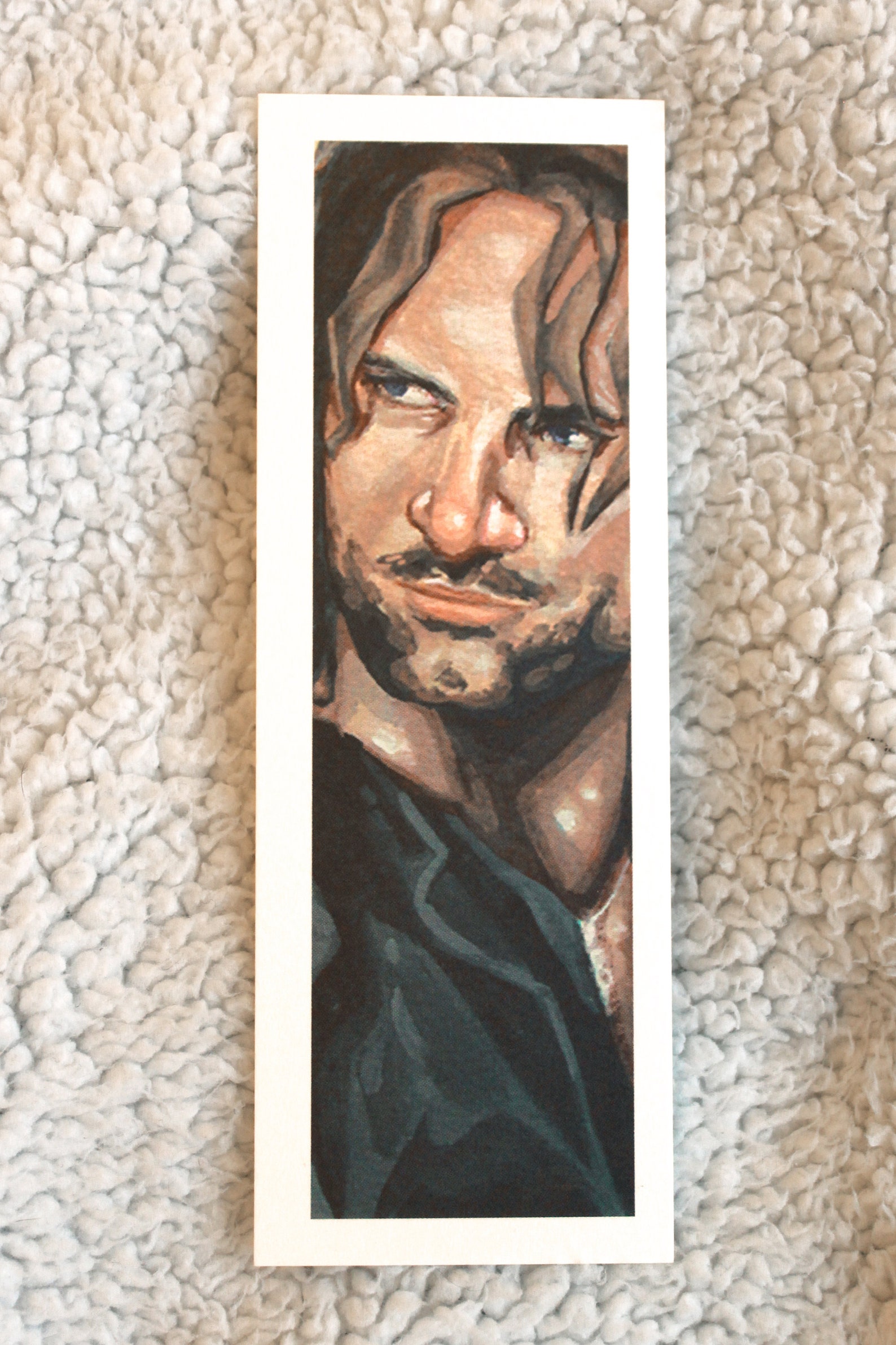 The King Bookmark Art Print of Hand-painted Fantasy Bookmark - Etsy