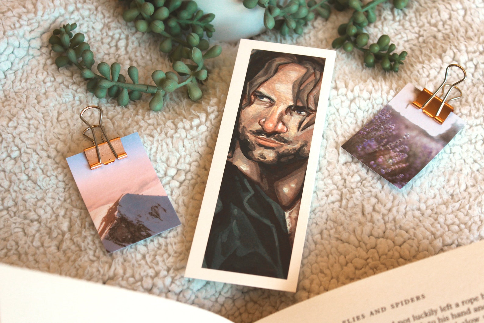 The King Bookmark Art Print of Hand-painted Fantasy Bookmark - Etsy