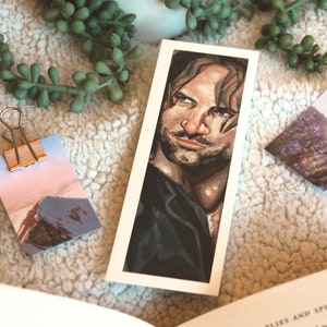 The King Bookmark | Art Print of Hand-painted Fantasy Bookmark - Etsy