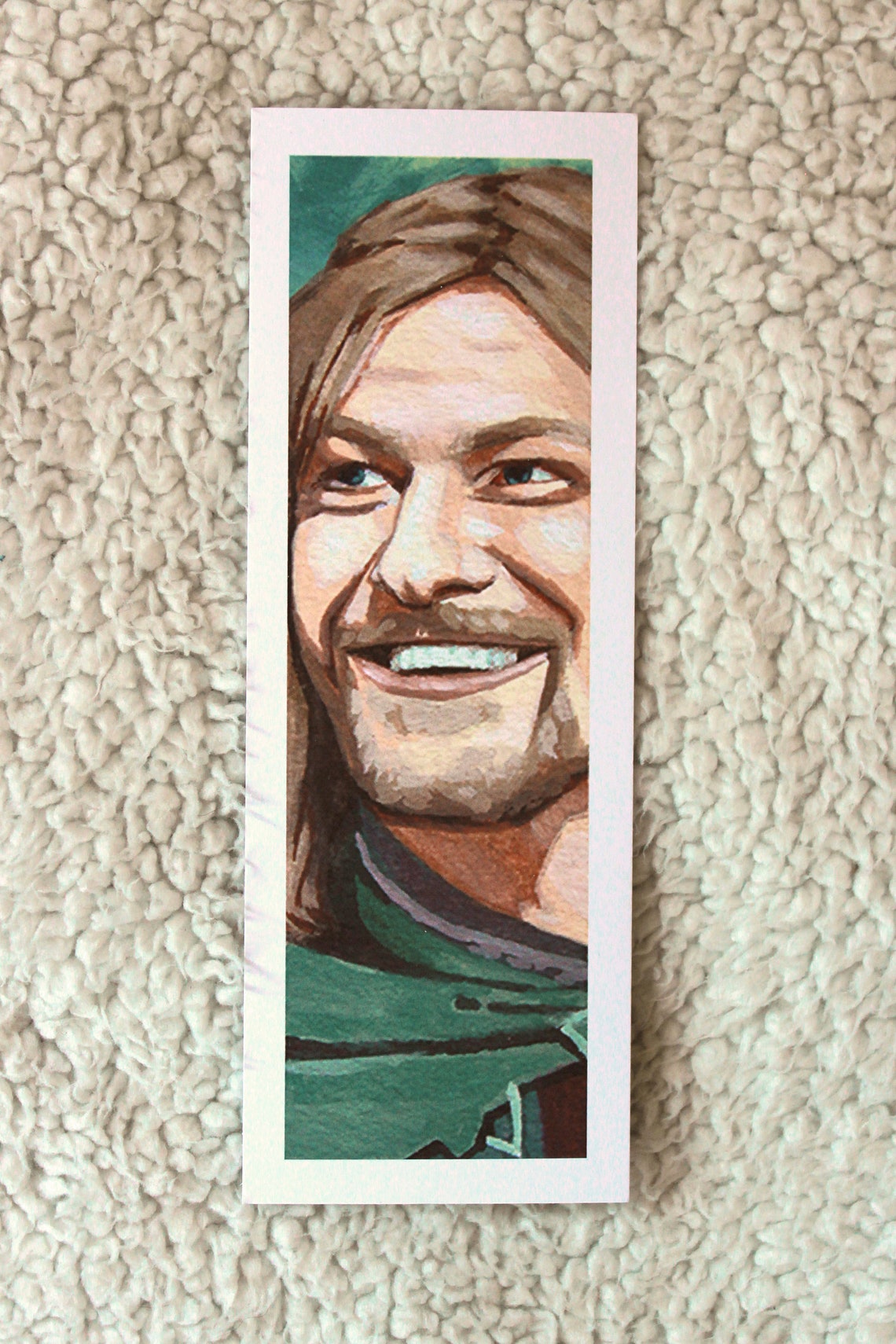 Valiant Soldier Art Print of Hand-painted Fantasy Bookmark - Etsy