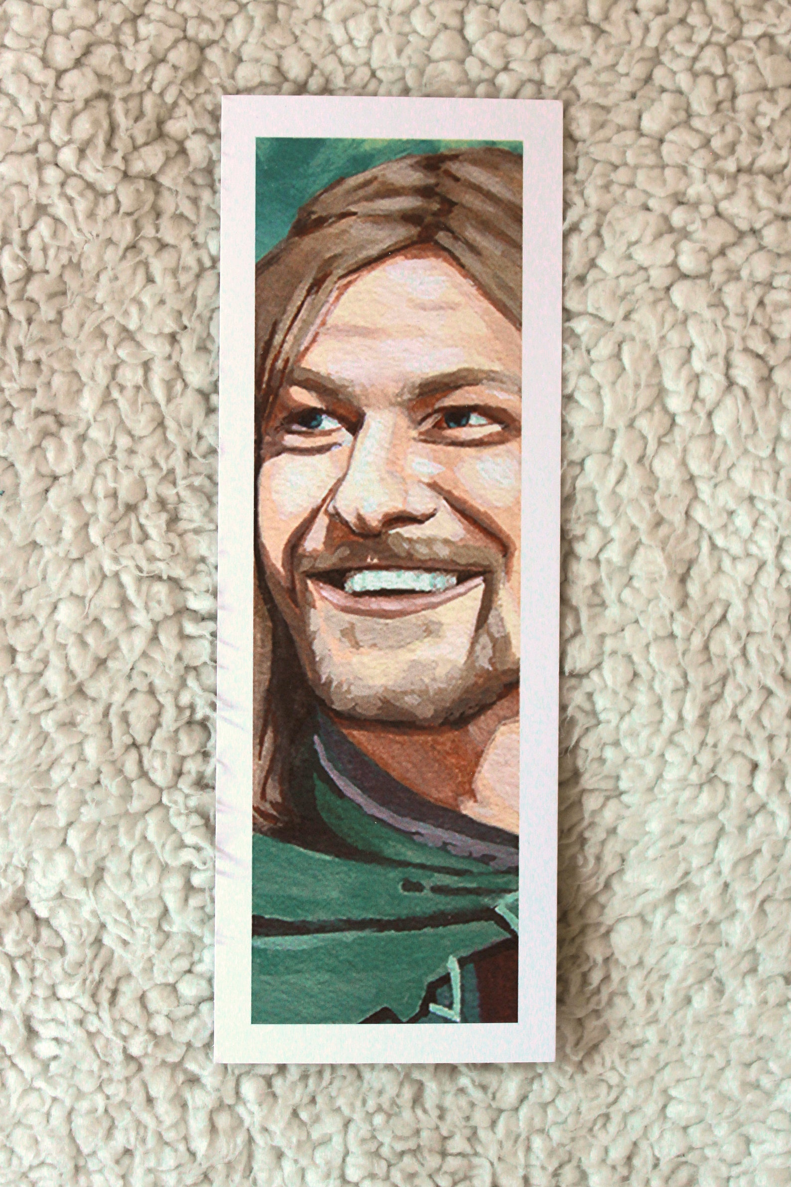 Valiant Soldier | Art Print of Hand-painted Fantasy Bookmark - Etsy