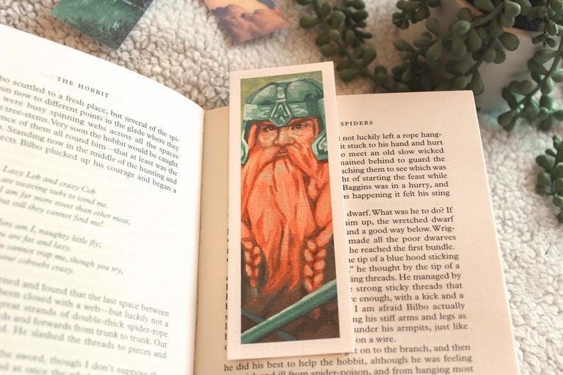 Dwarf Warrior | Art Print of Hand-painted Fantasy Bookmark - Etsy