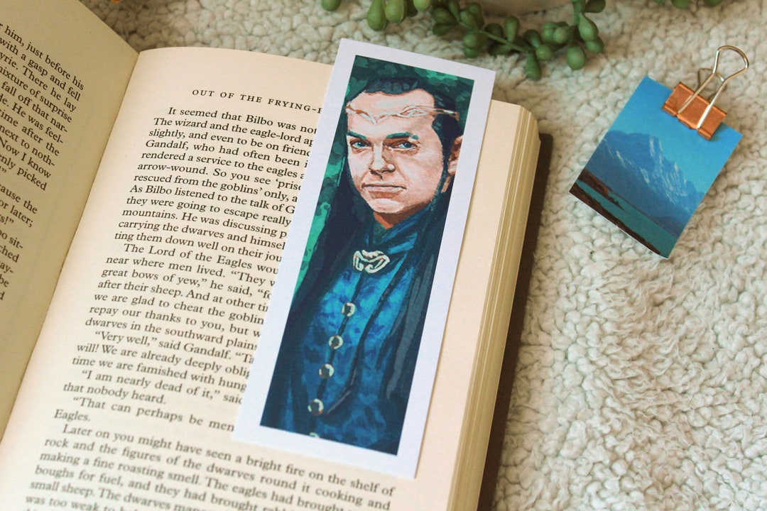 Elven Lord | Art Print of Hand-painted Fantasy Bookmark - Etsy