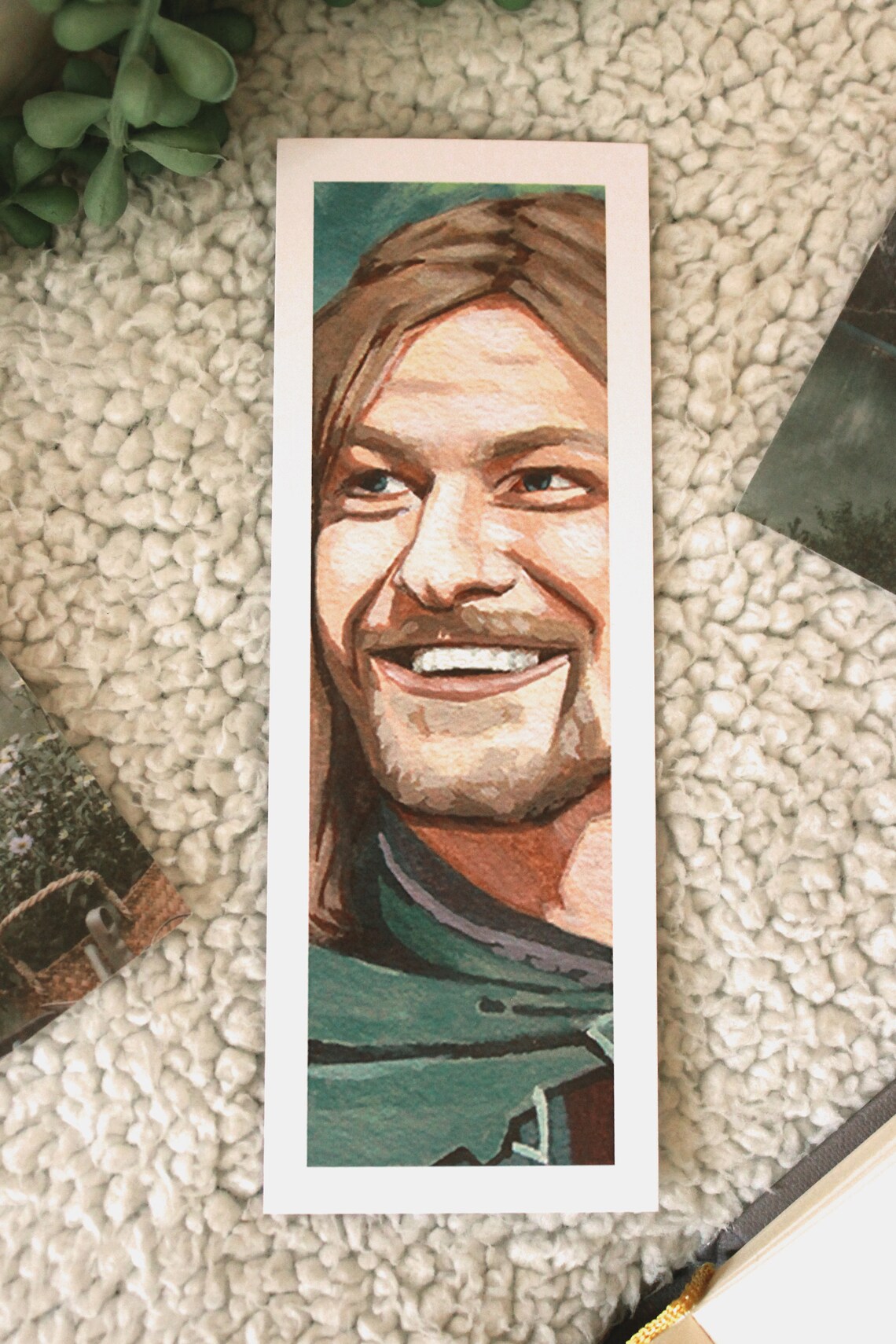 Valiant Soldier | Art Print of Hand-painted Fantasy Bookmark - Etsy