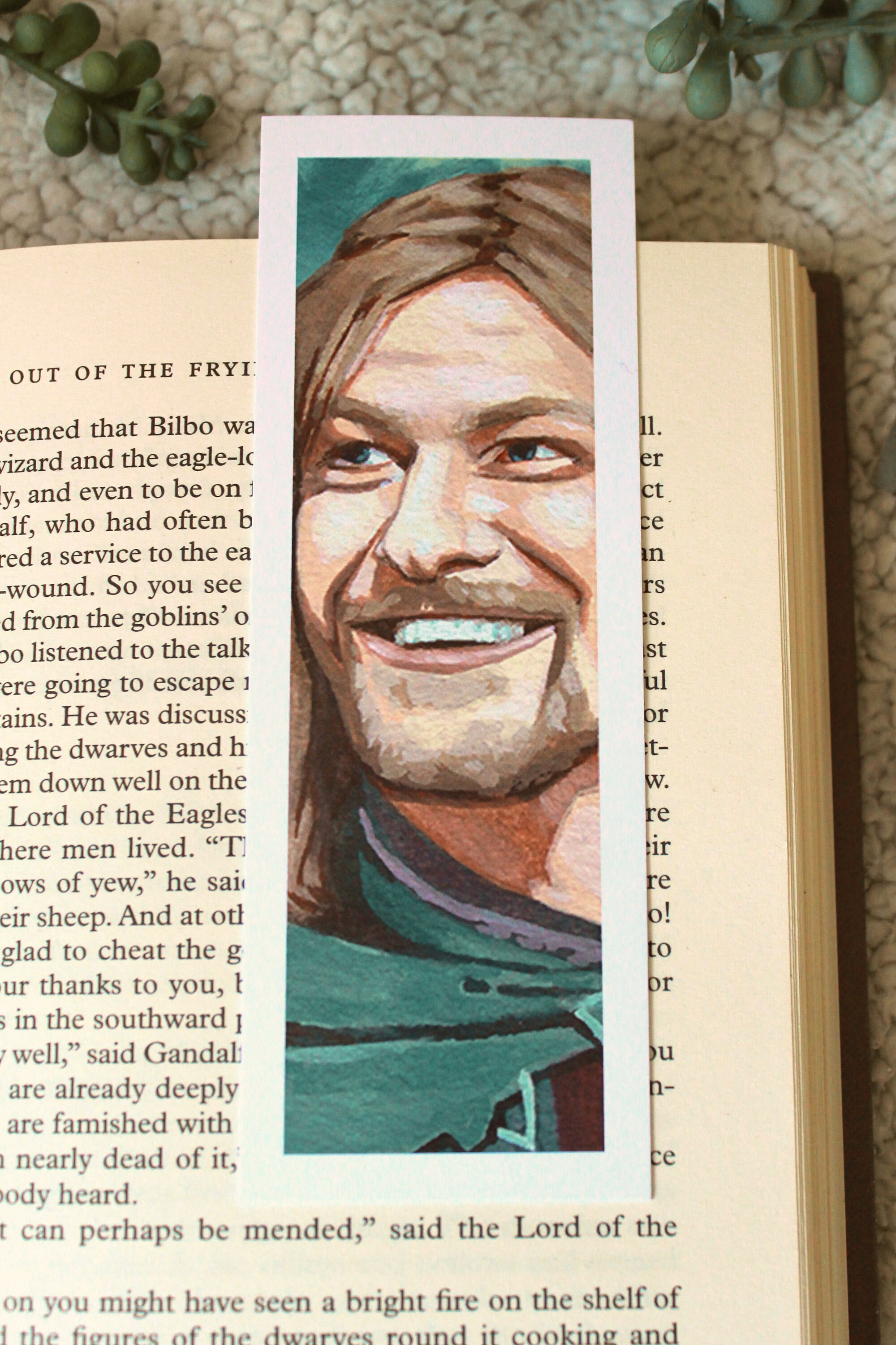 Valiant Soldier Art Print of Hand-painted Fantasy Bookmark - Etsy