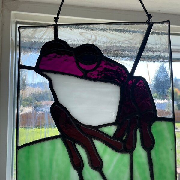 Stained Glass Frog - Etsy