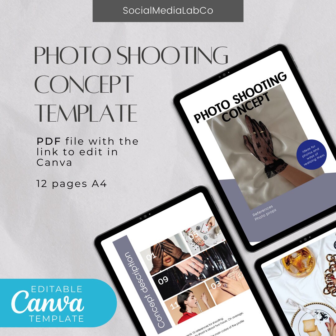 Photo Shooting Concept | SMM Template | Canva Editable Template ...