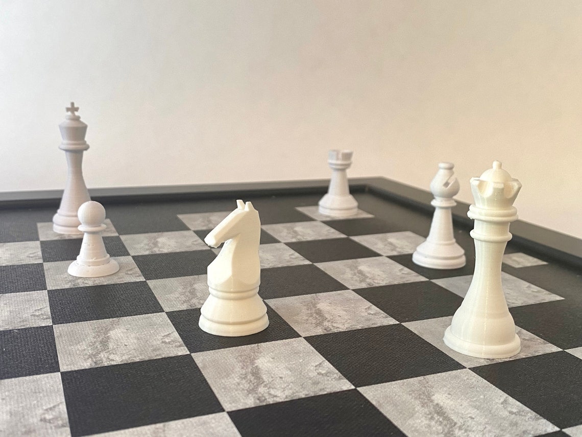 Complete Chess Set STL 3D Print File - Etsy