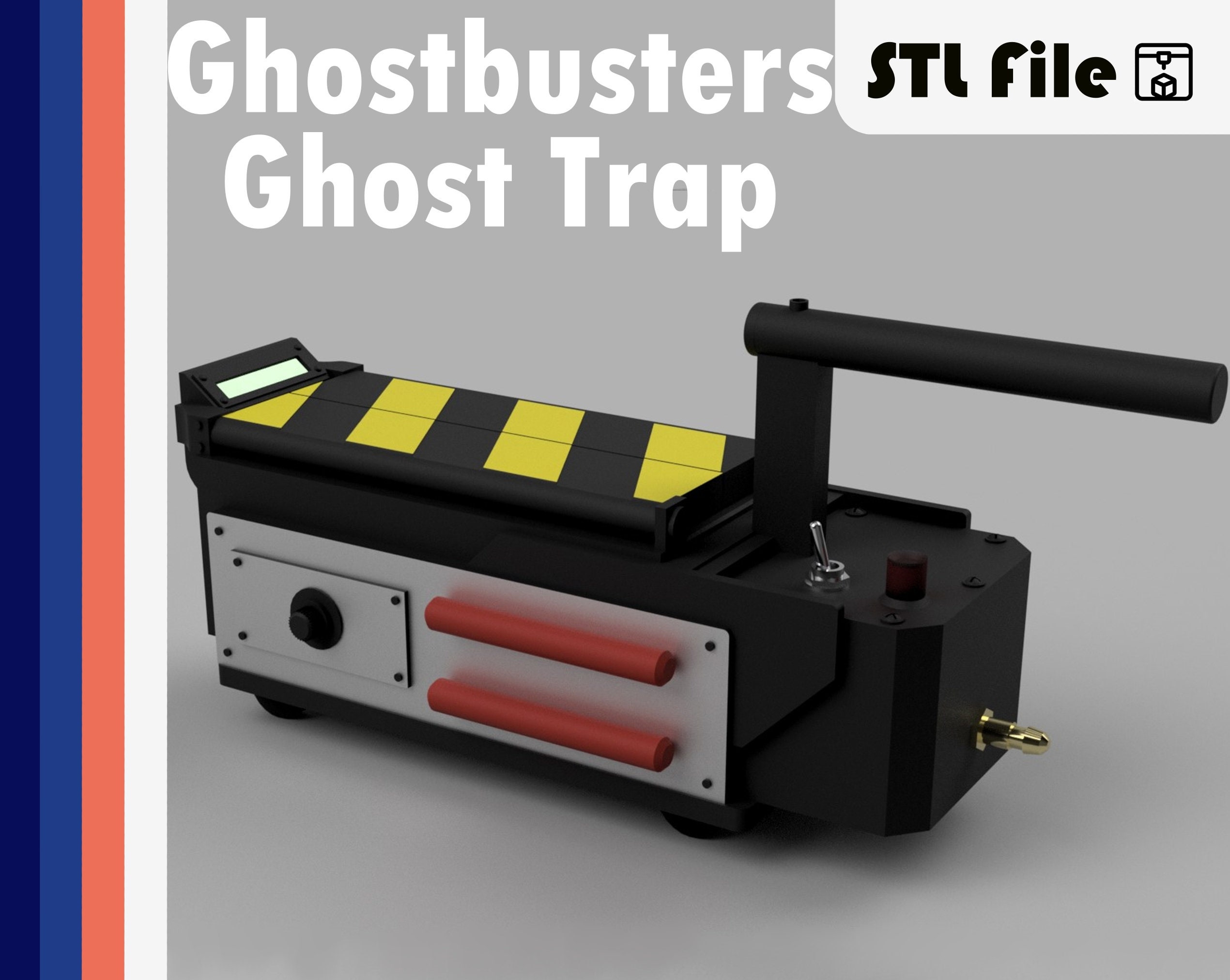 Ghost Busters Ghost Trap Stl 3d Print File Etsy