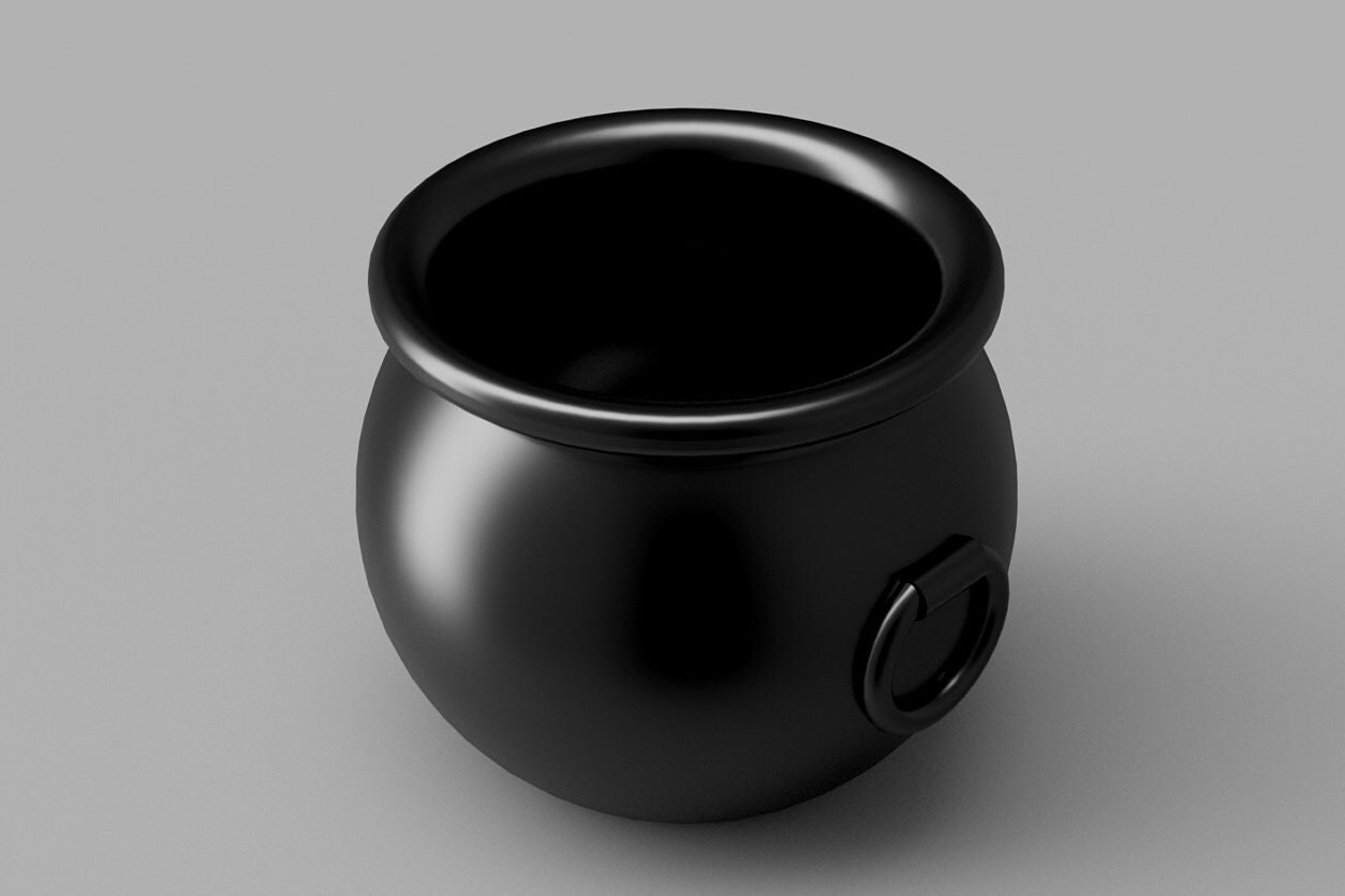 Halloween Cauldron Side Dish STL 3D Print File - Etsy