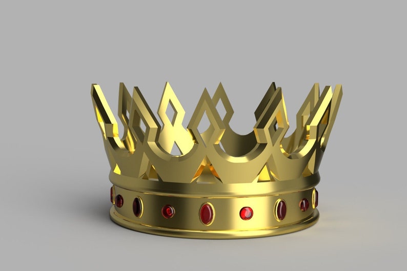 King and Queen Crowns STL 3D Print File - Etsy