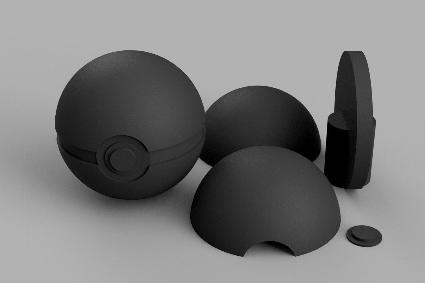 Pokemon Pokeball STL 3D Print File - Etsy