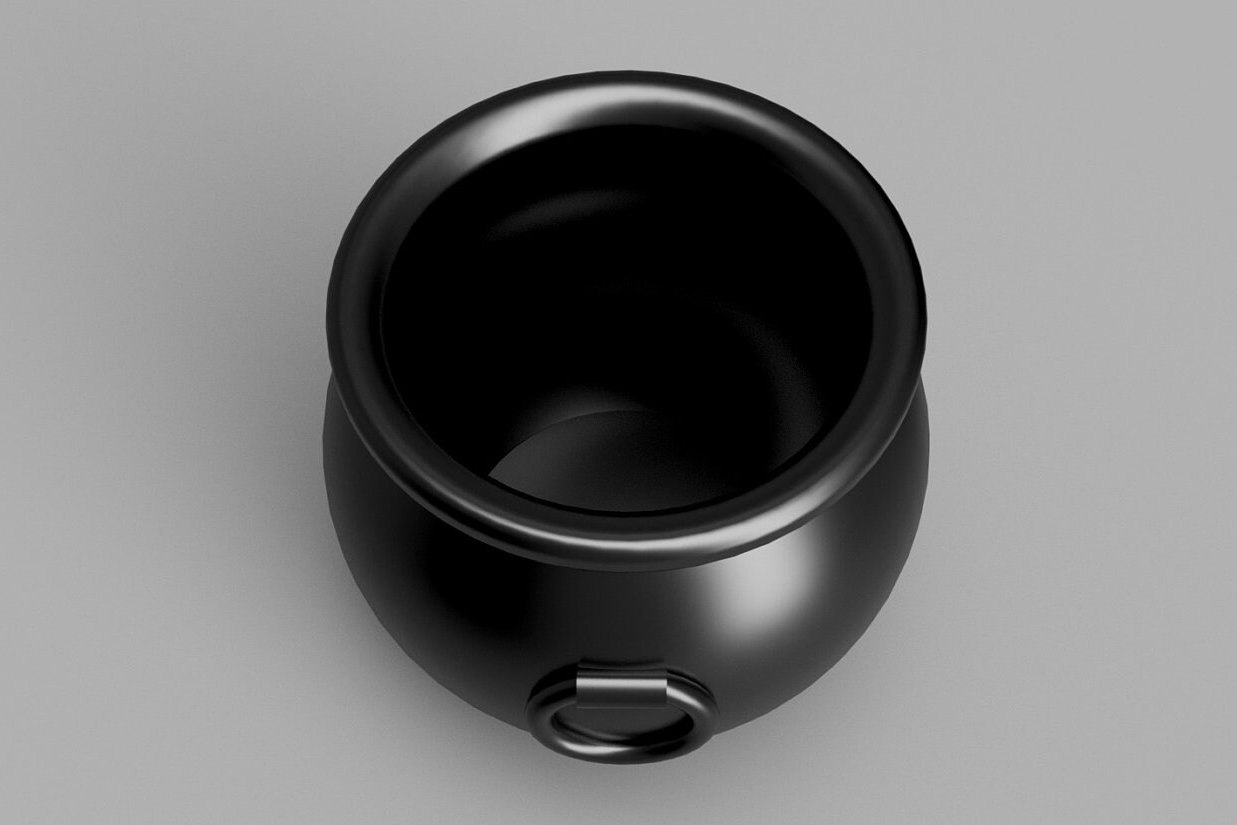 Halloween Cauldron Side Dish STL 3D Print File - Etsy