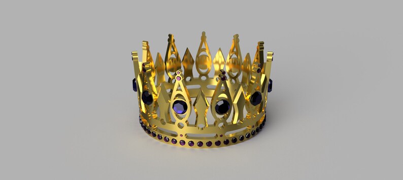 King and Queen Crowns STL 3D Print File - Etsy