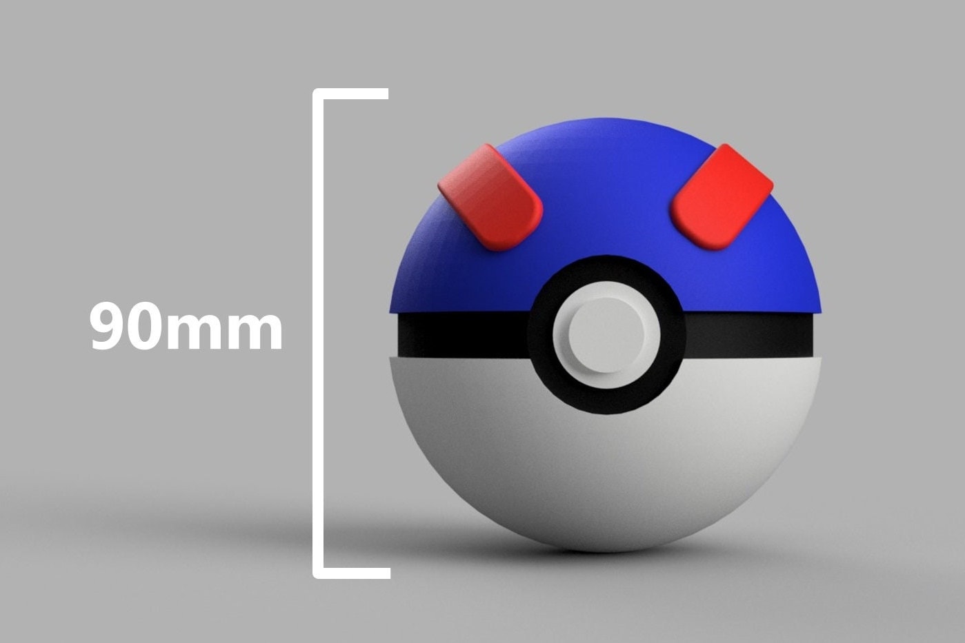 Pokemon Great Ball STL 3D Print File - Etsy