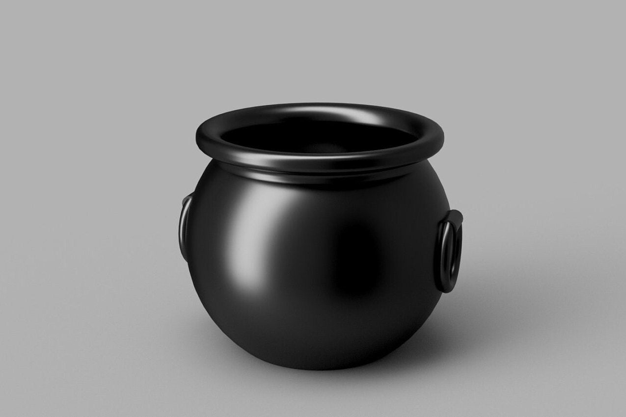 Halloween Cauldron Side Dish STL 3D Print File - Etsy