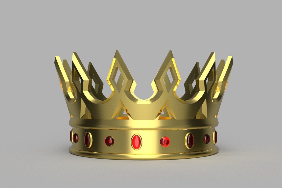 Kings Crown STL 3D Print File - Etsy