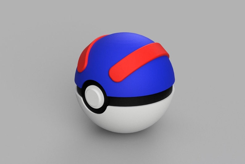 Pokemon Great Ball STL 3D Print File - Etsy