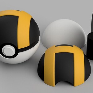 Pokeball Bundle STL 3D Print File With Pokeball, Great Ball, Ultra Ball ...