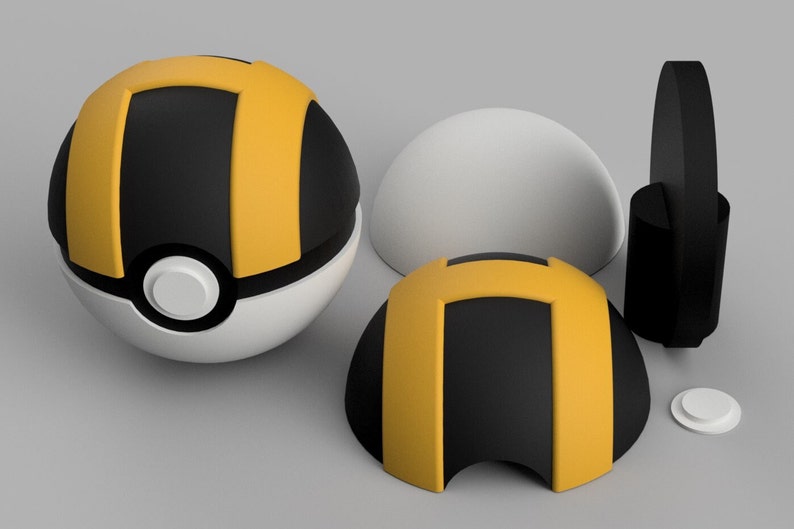 Pokeball Bundle STL 3D Print File With Pokeball, Great Ball, Ultra Ball ...