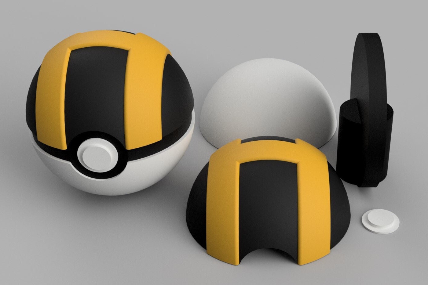 Pokeball Bundle STL 3D Print File With Pokeball, Great Ball, Ultra Ball ...