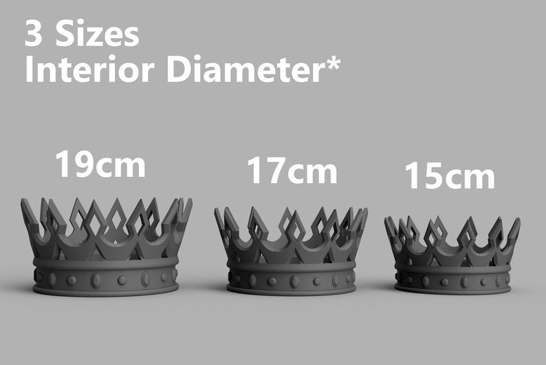 King and Queen Crowns STL 3D Print File - Etsy