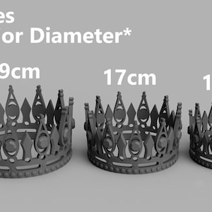King and Queen Crowns STL 3D Print File - Etsy