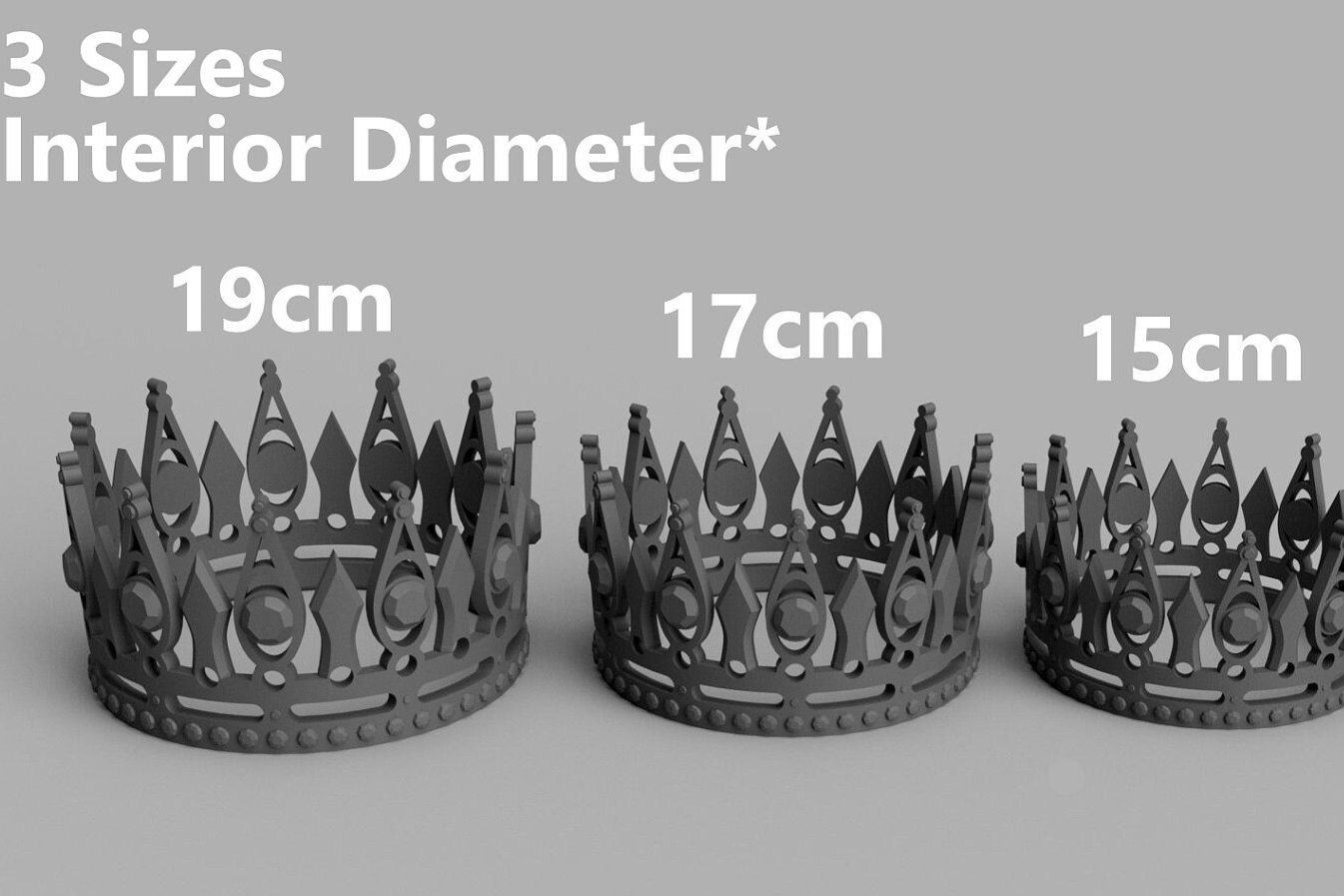 King and Queen Crowns STL 3D Print File - Etsy