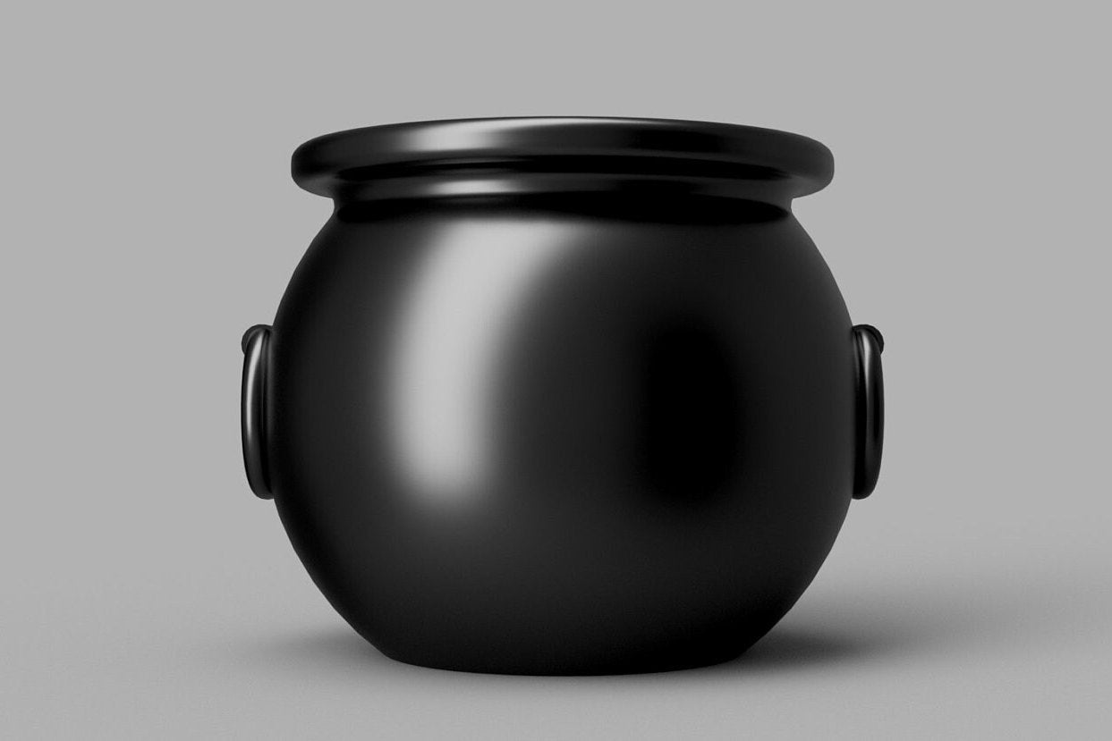 Halloween Cauldron Side Dish STL 3D Print File - Etsy